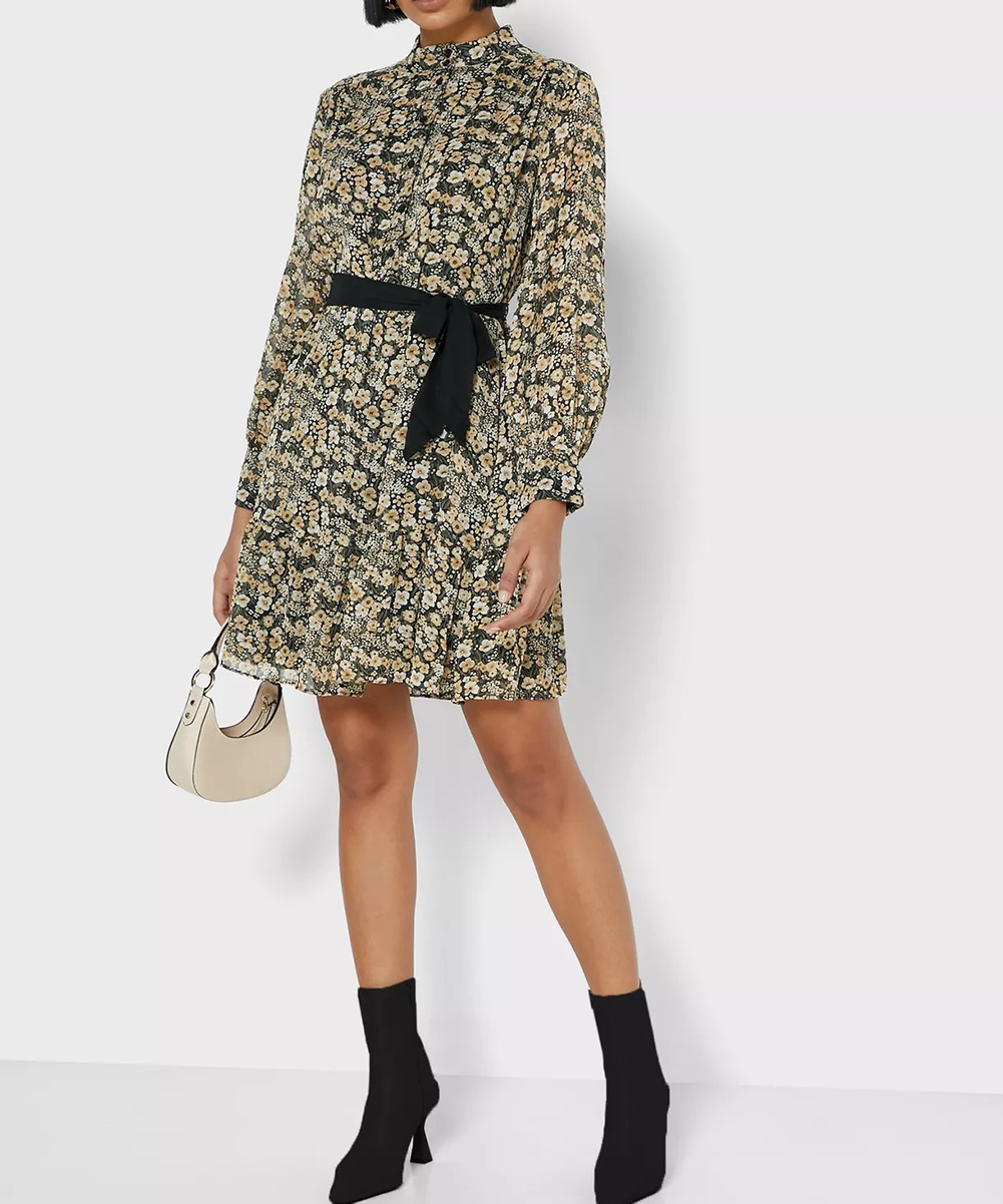 Rochie scurta Mango cu nasturi, floral print, la 75.65 Lei - ma202294 ...