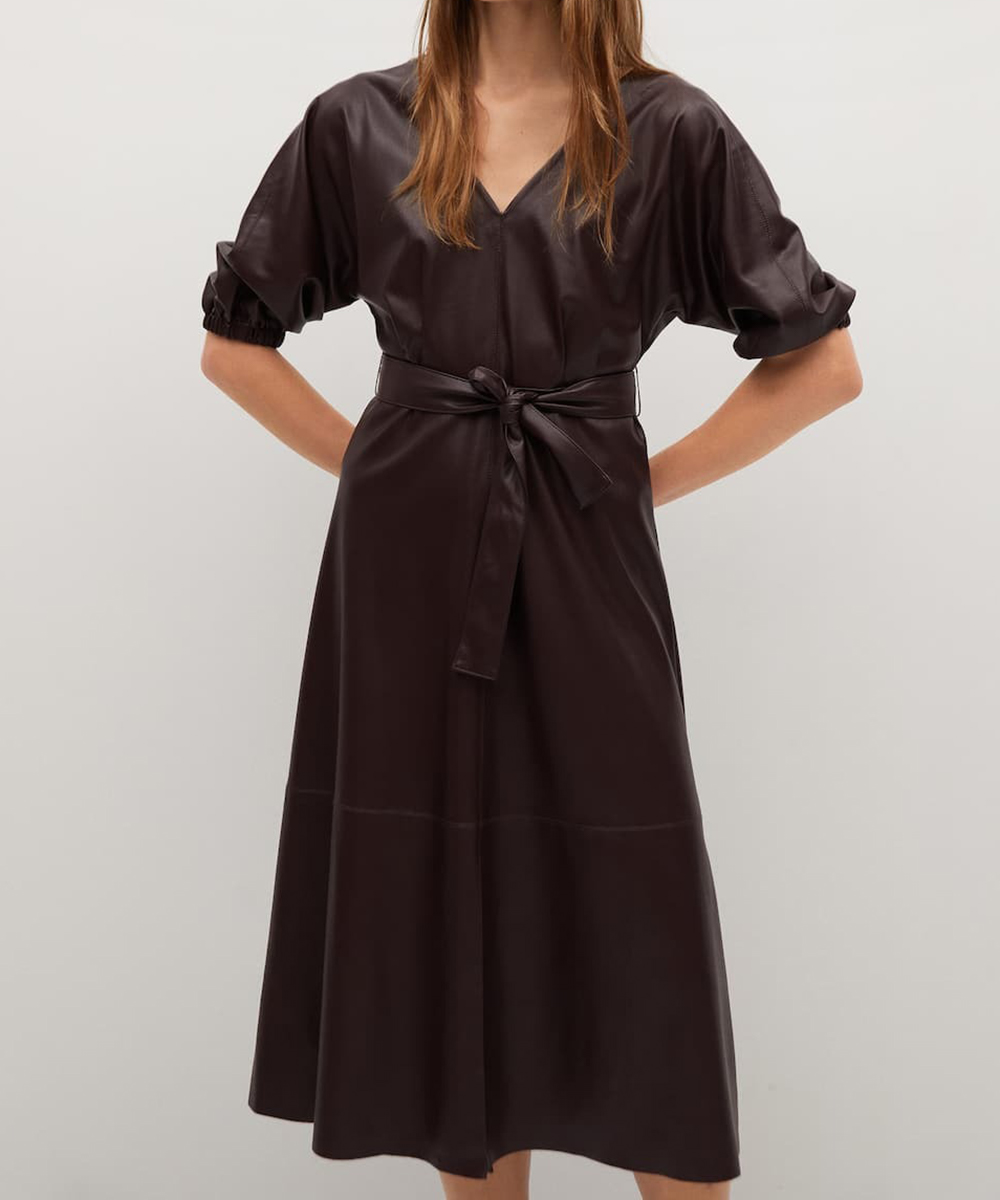 Rochie medie Mango, mov - ng202390 | outletmag.ro