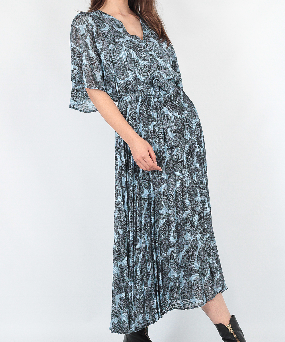 Rochie de primăvară toamnă Mango, albastru - cg202417 | outletmag.ro