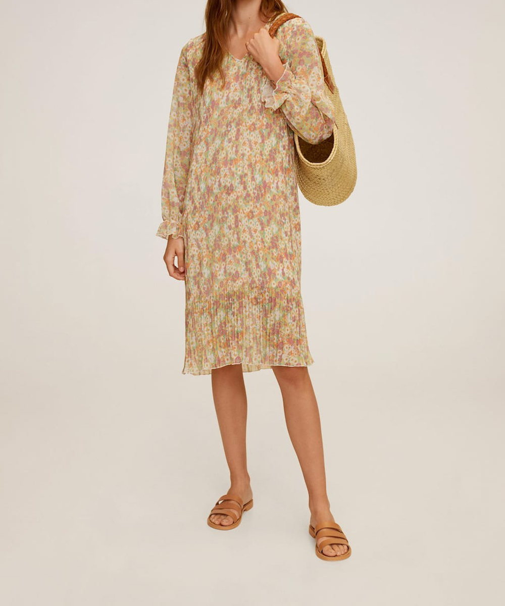 Rochie scurta de primăvară toamnă Mango, floral print - ab203046 ...