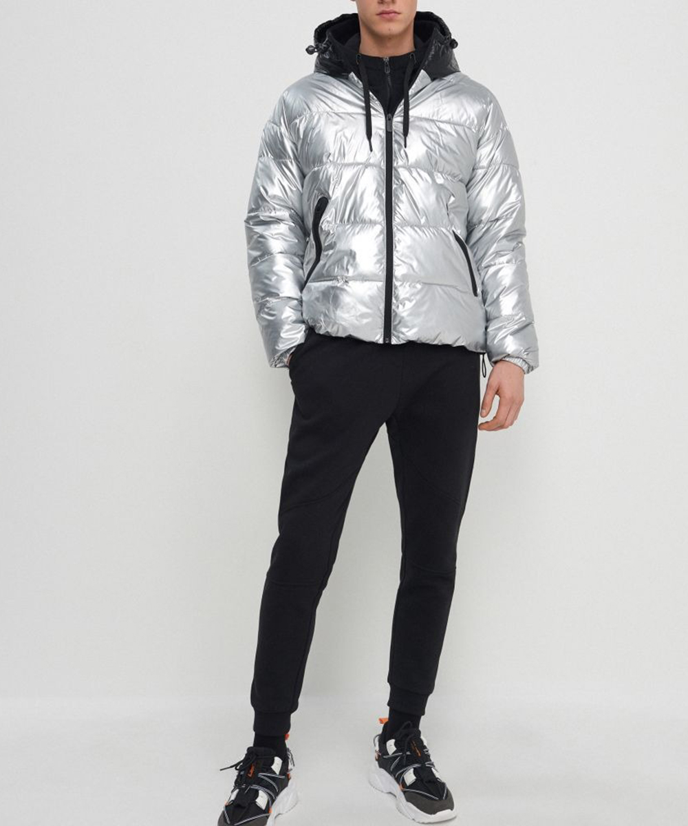 Geaca de iarnă House Brand cu gluga, gri - pl203530 | outletmag.ro