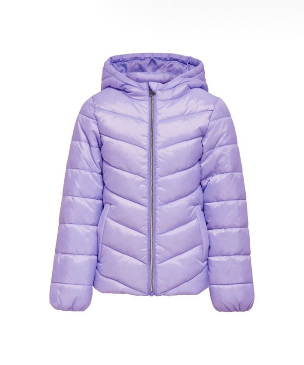 Geaca Kids Only cu gluga, mov - cb203718 | outletmag.ro