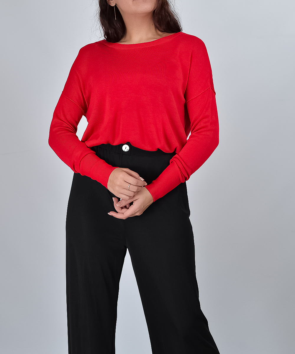 Bluza Q/S, rosu - cg211896 | outletmag.ro