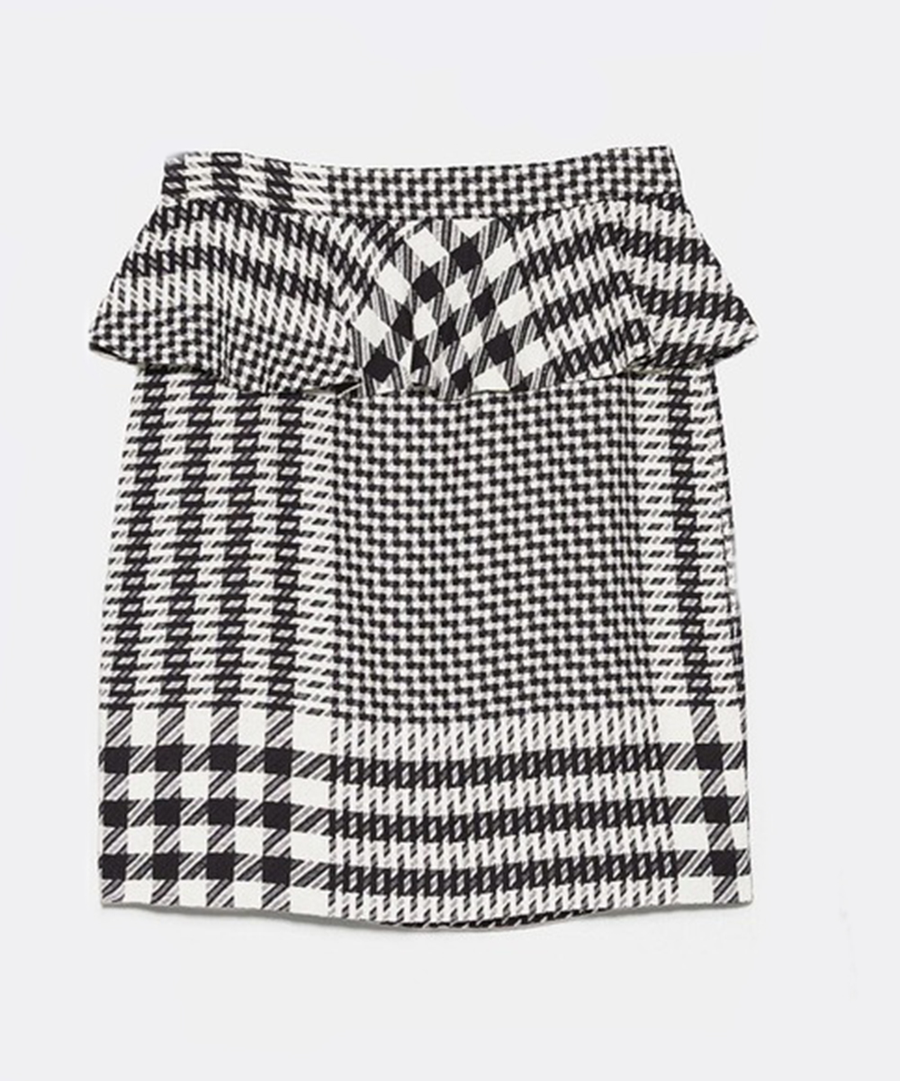 Fusta Zara, gri - d39147 | outletmag.ro