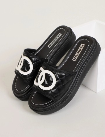 Slapi SHEIN, negru - as334823 | outletmag.ro