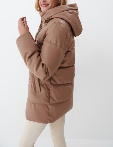 Geaca Mohito cu gluga, maro - vd353299 | outletmag.ro