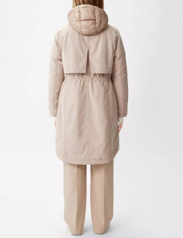 Geaca casual de iarnă Comma cu fermoar, crem - om364613 | outletmag.ro