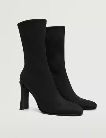 Botine casual de primăvară toamnă Mango, negru - om394778 | outletmag.ro